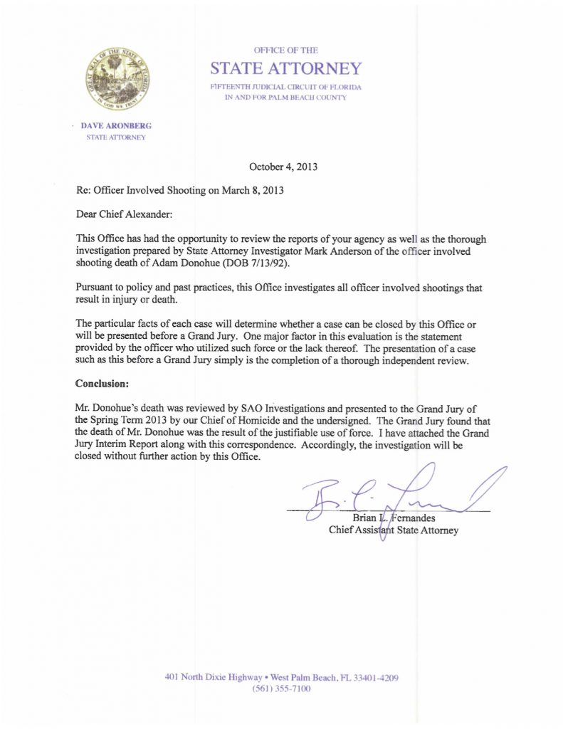 EXCLUSIVE: Boca Cop Brian Pare Cleared In Shooting Death of Adam ...