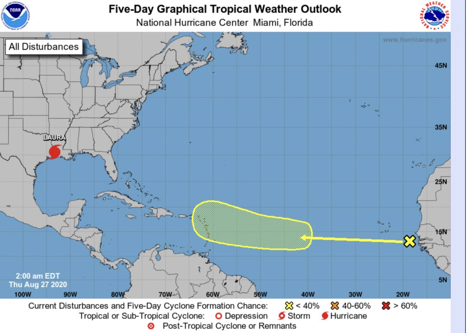 HURRICANE CENTER: New Tropical Wave On Early Course For Florida ...