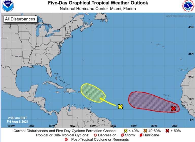 FLORIDA: Hurricane Center Watching Two Systems Tracking To East Coast ...