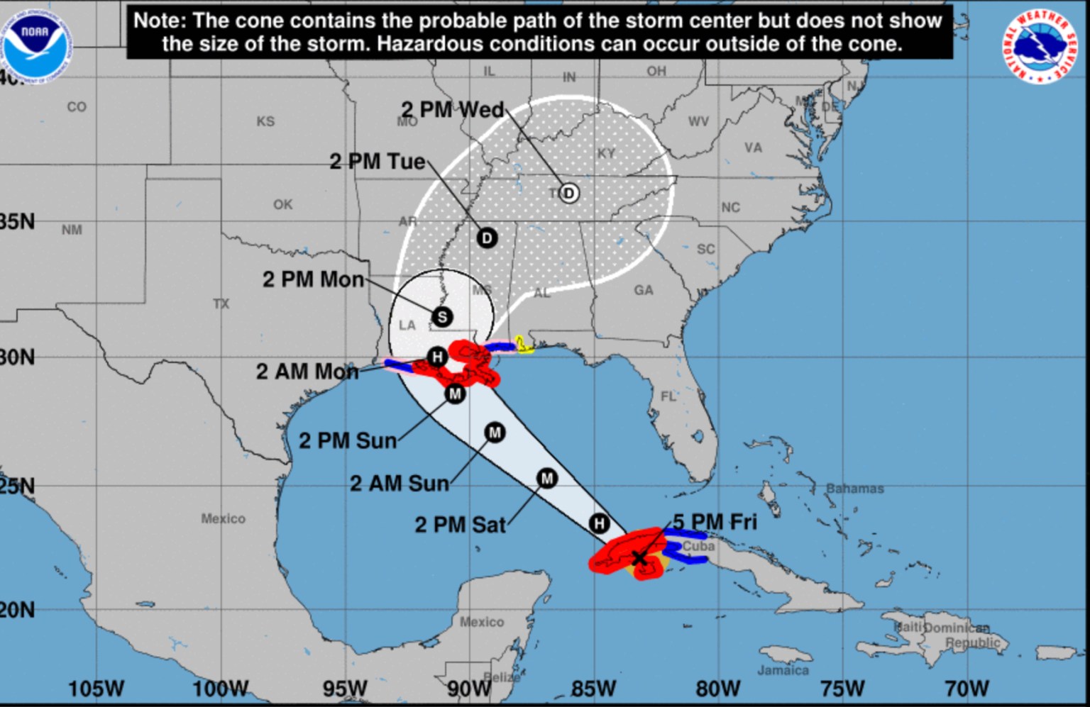 HURRICANE IDA “LIFE THREATENING” WITH 140MPH WINDS, LIKELY HIT SUNDAY ...