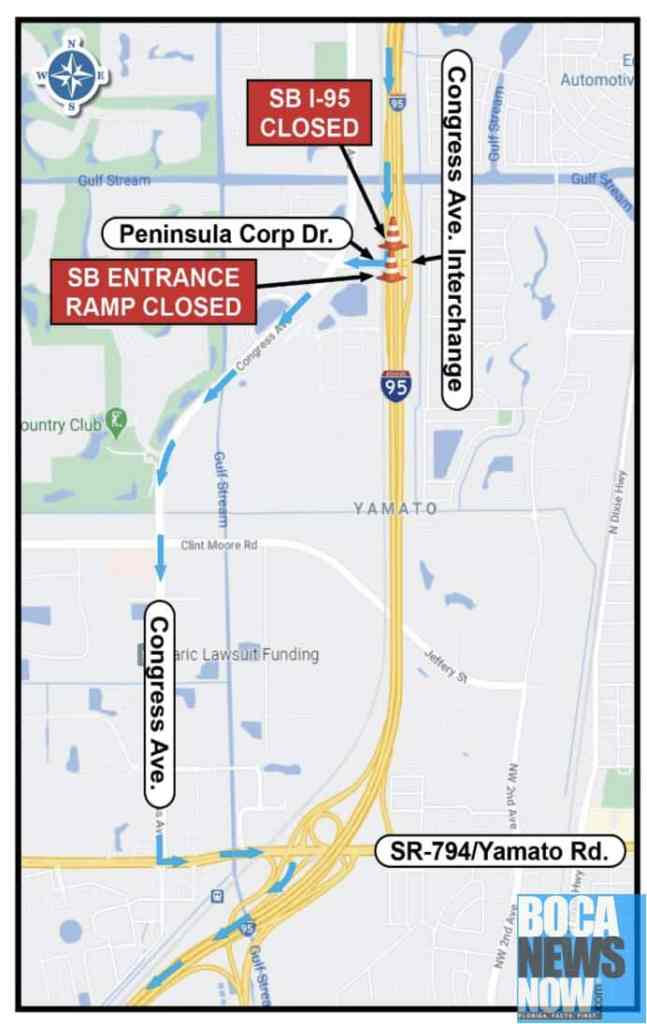I-95 To Close Again In Boca Raton, Make Plans Now - BocaNewsNow.com