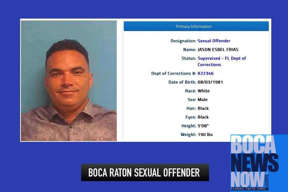 Boca Raton Man Now Offender, Sentenced To Probation - BocaNewsNow.com