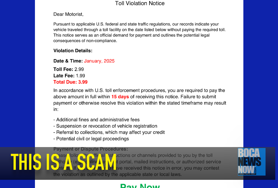 SUNPASS DOES NOT TEXT VIOLATIONS, DON’T FALL VICTIM TO LATEST SCAM ...